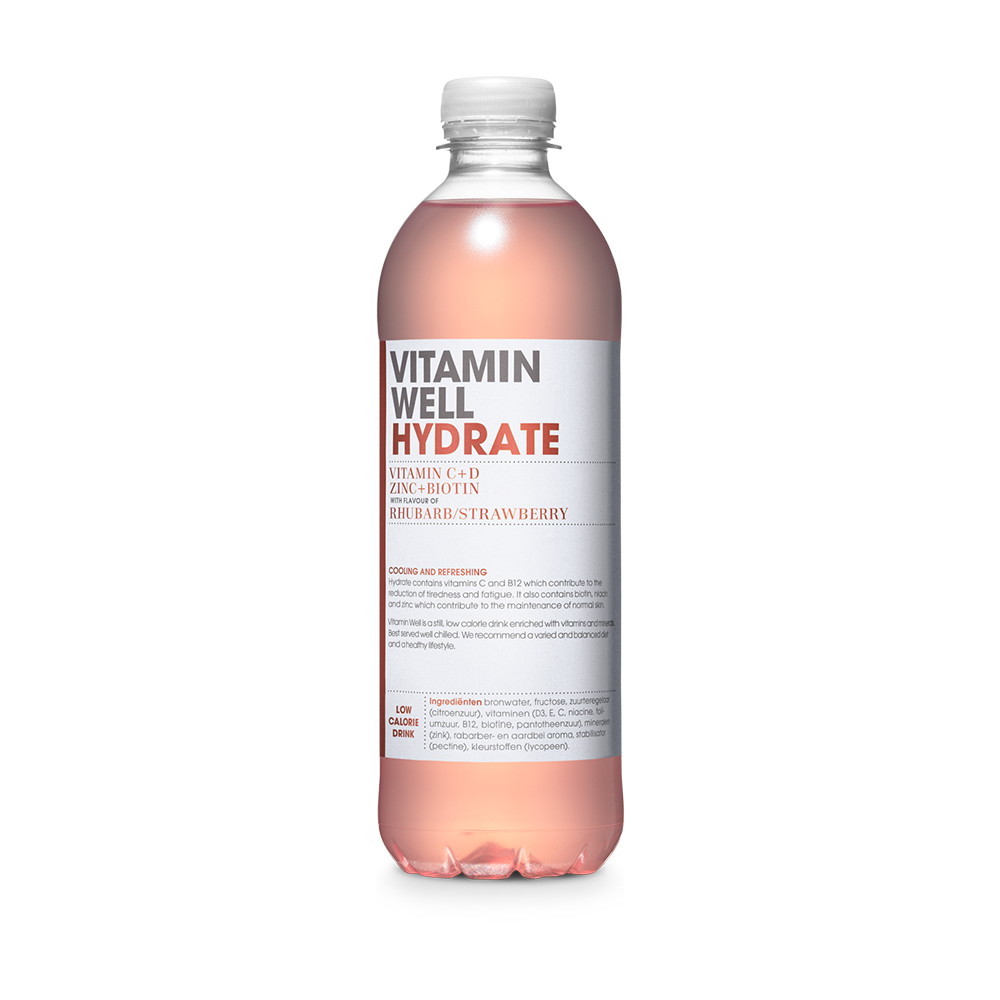 Vitamin Well - HYDRATE RHUBARB/STRAWBERRY 12 x 500ml – Mr. Lemonade